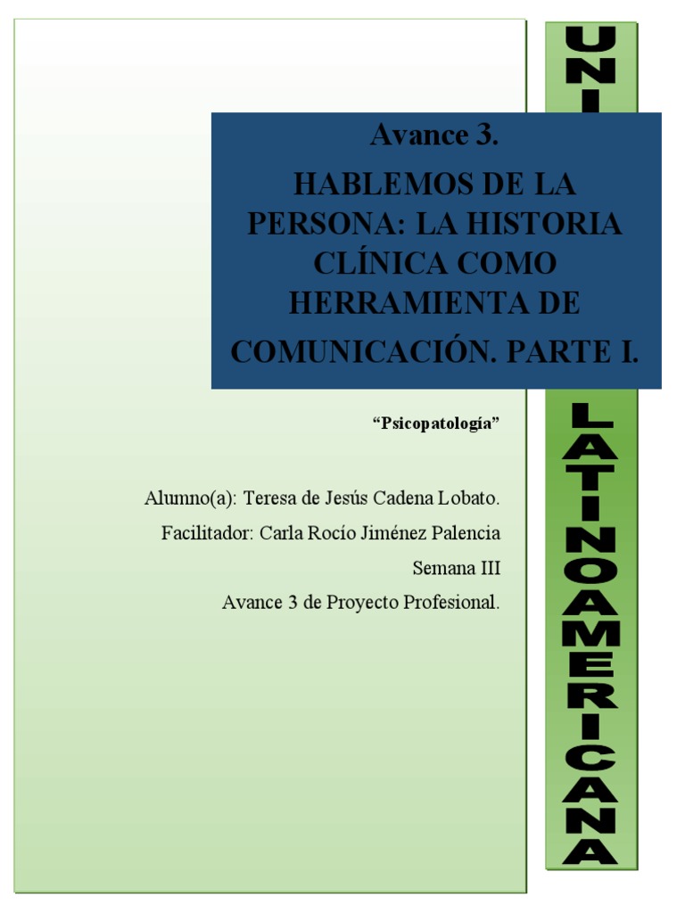 PP A3 Cadena Lobato | PDF | Depresión (estado de ánimo) | Las emociones