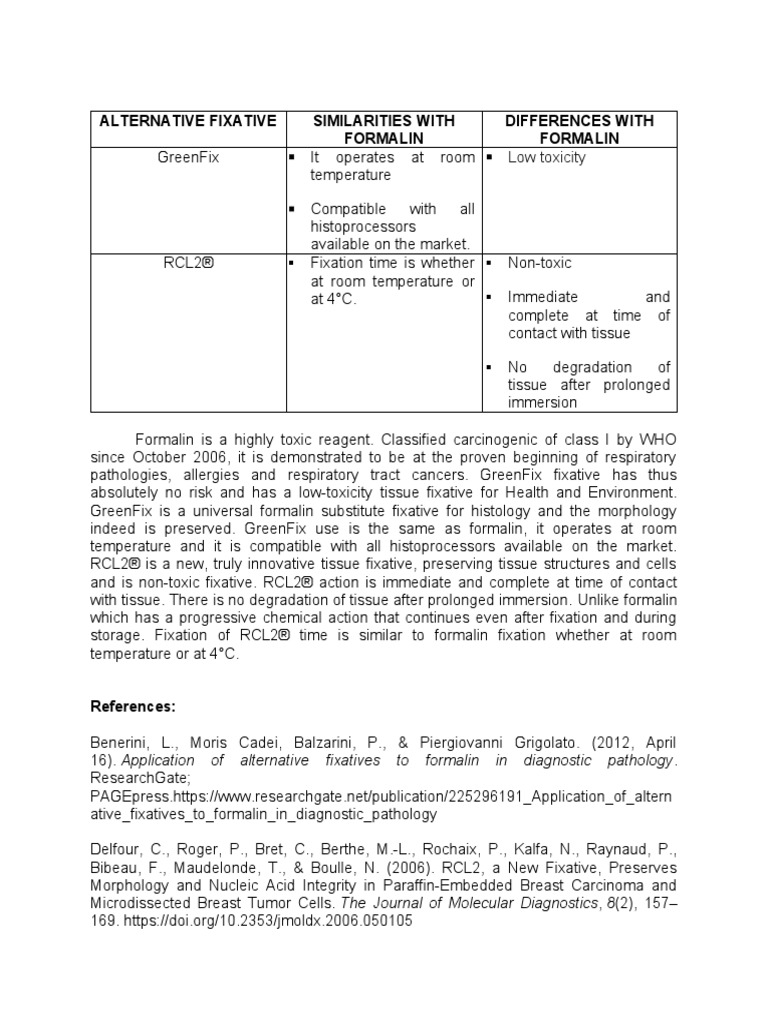 Histopathology | PDF | Fixation (Histology) | Formaldehyde