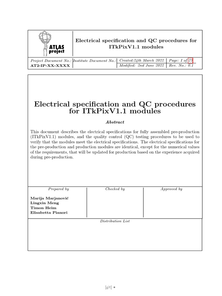 ITkPix Electrical QC | PDF | Analog To Digital Converter | Analogue ...