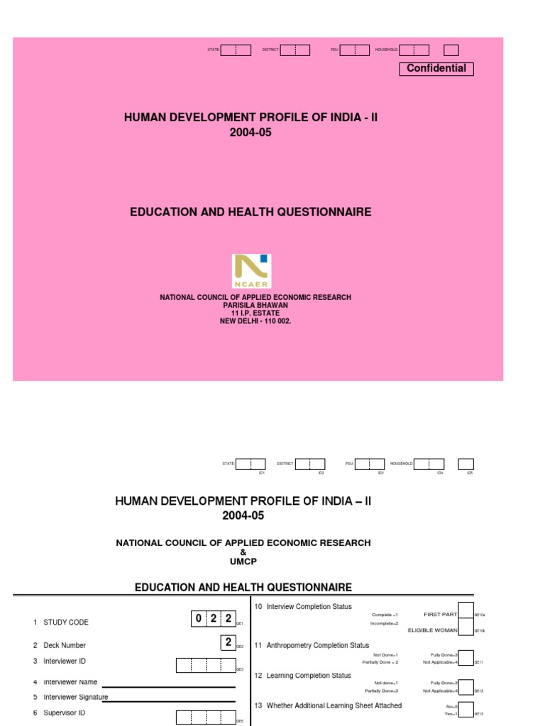 Human Development Profile India 2004-05 | PDF | Toilet | Stove