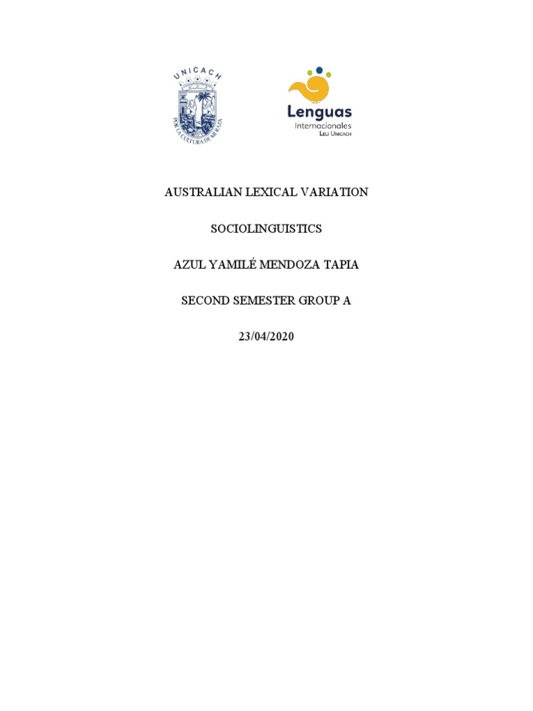 Australian Lexical Variation | Download Free PDF | English Language | Vowel