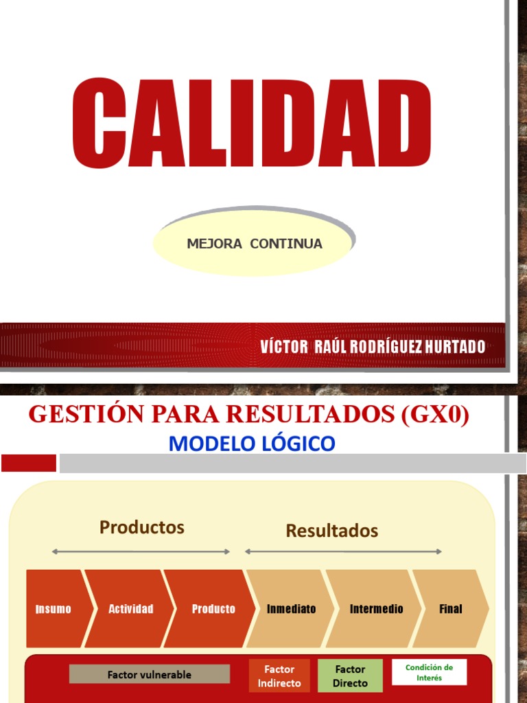 Calidad Mejora Continua - Udaff | PDF