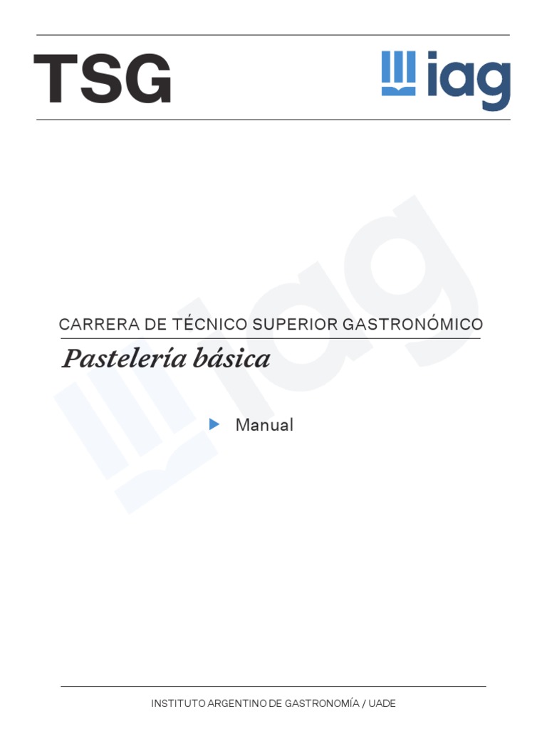 TSG Pasteleria Basica Manual | PDF | Crema | Merengue