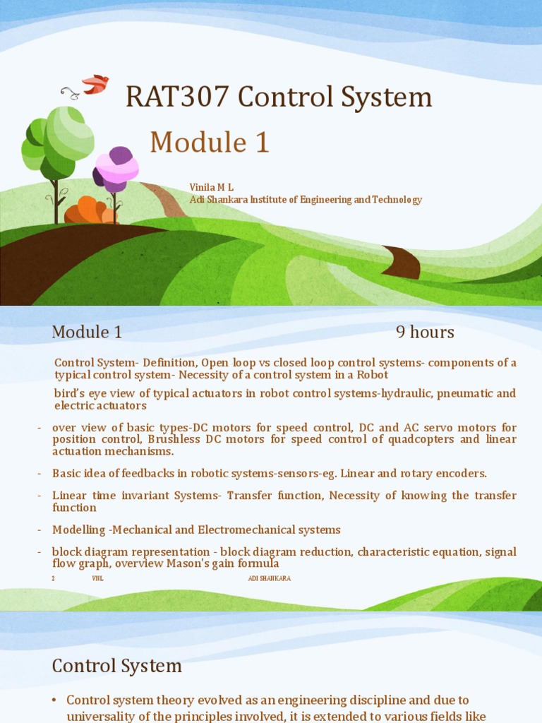 Cs Module 3 Topics | PDF | Actuator | Control Theory