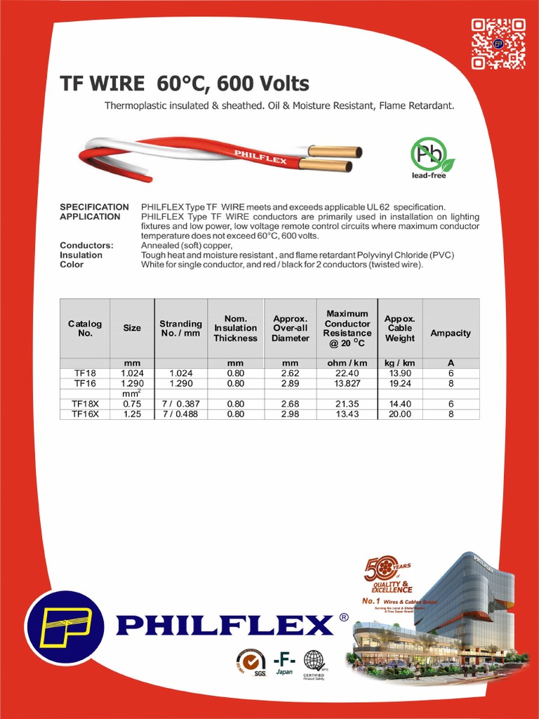 Philflex TF Cables | PDF
