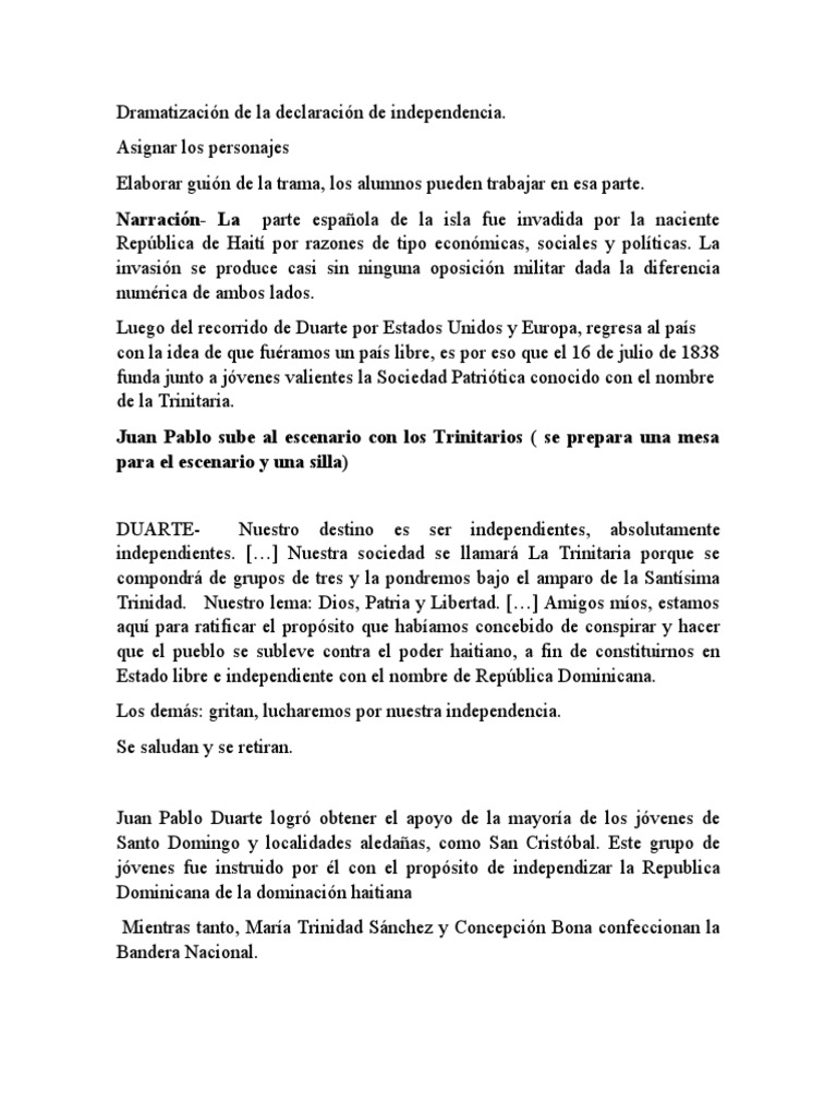 Dra de La Independencia | PDF | República Dominicana
