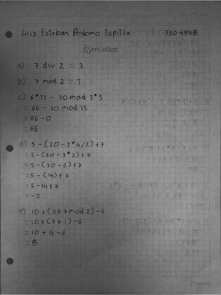 Ejercicios Programacion | PDF