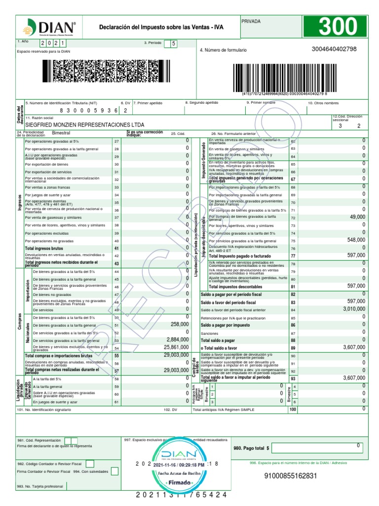 Iva 5 Bimestre Monzien | PDF