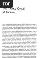 Infancy Gospel of Thomas Summary | PDF | Jesus