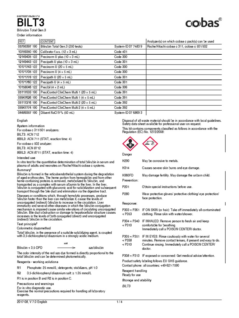 Bilt3 2017-08 v7 | Download Free PDF | Detection Limit | Medical ...