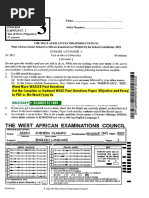 WASSCE WAEC French Past Questions PDF Download | PDF | Qualifications