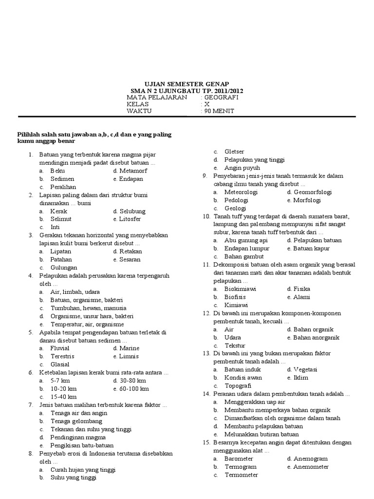 CTH Soal 2 KLM | PDF