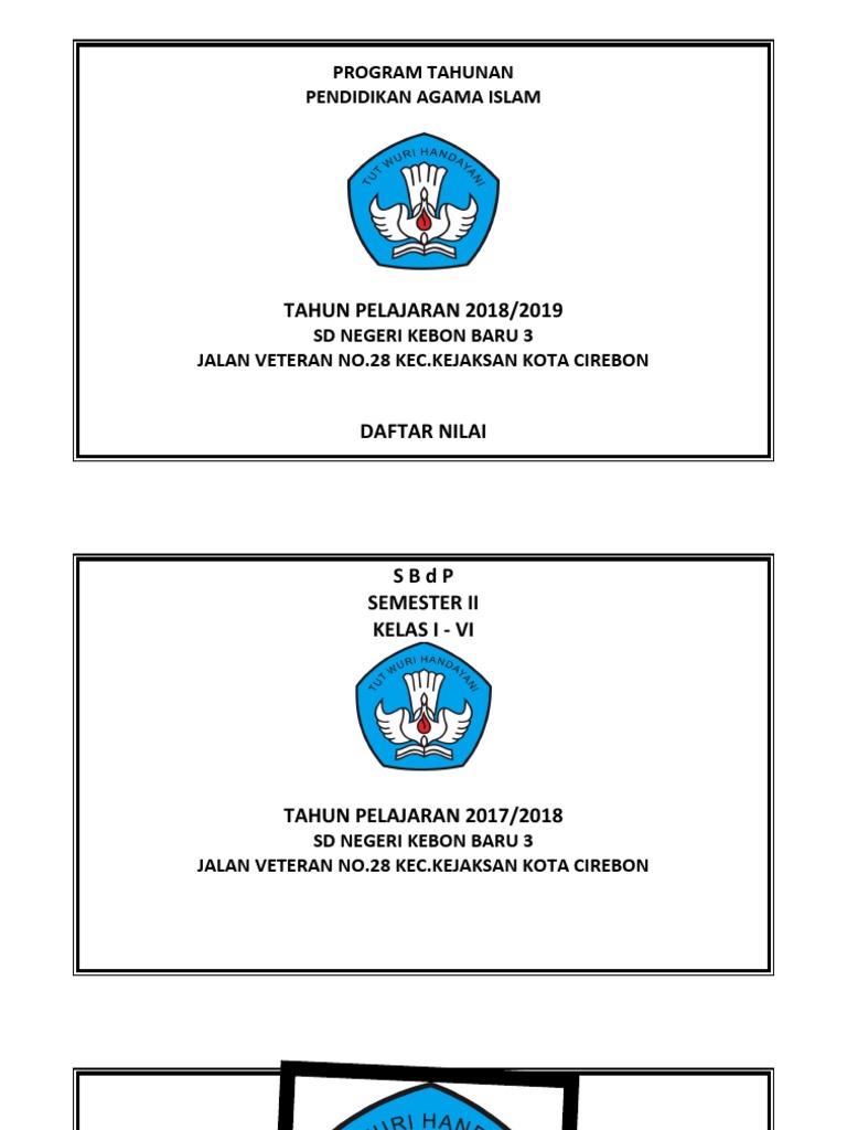 Program Tahunan PAI SD Kebon Baru 3 | PDF
