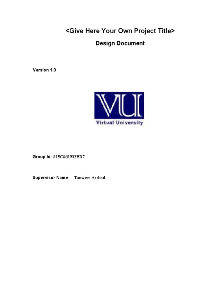 Cs619 Final Project Design Document Sample | PDF | Databases | User ...