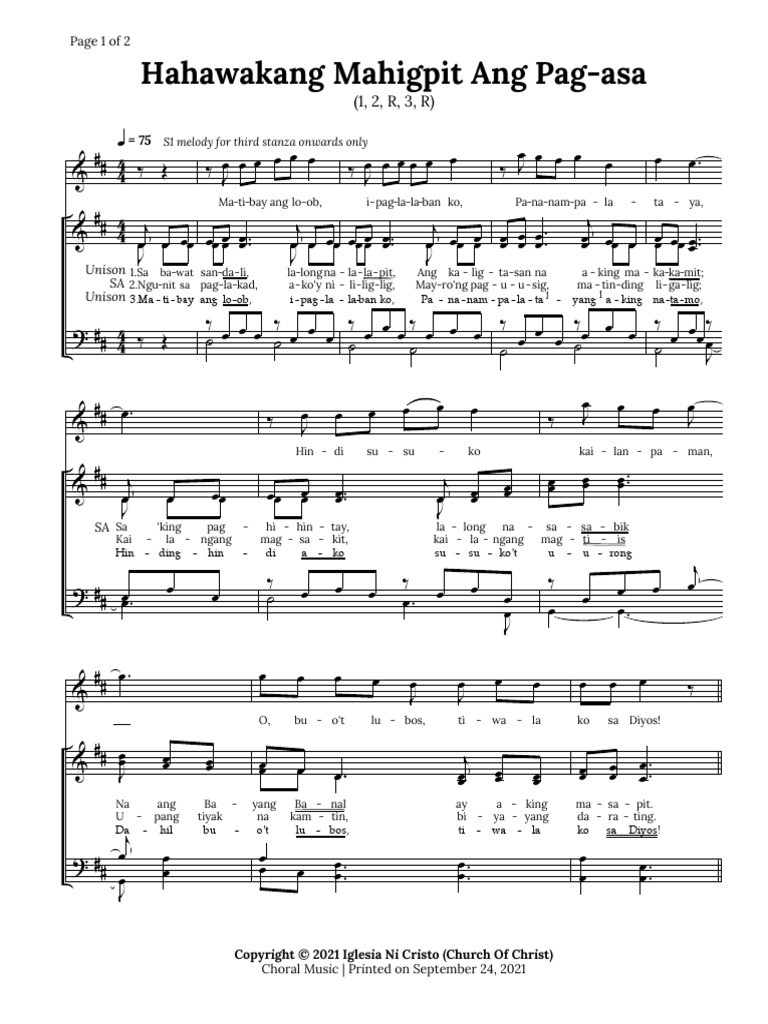 Choral Piece | PDF