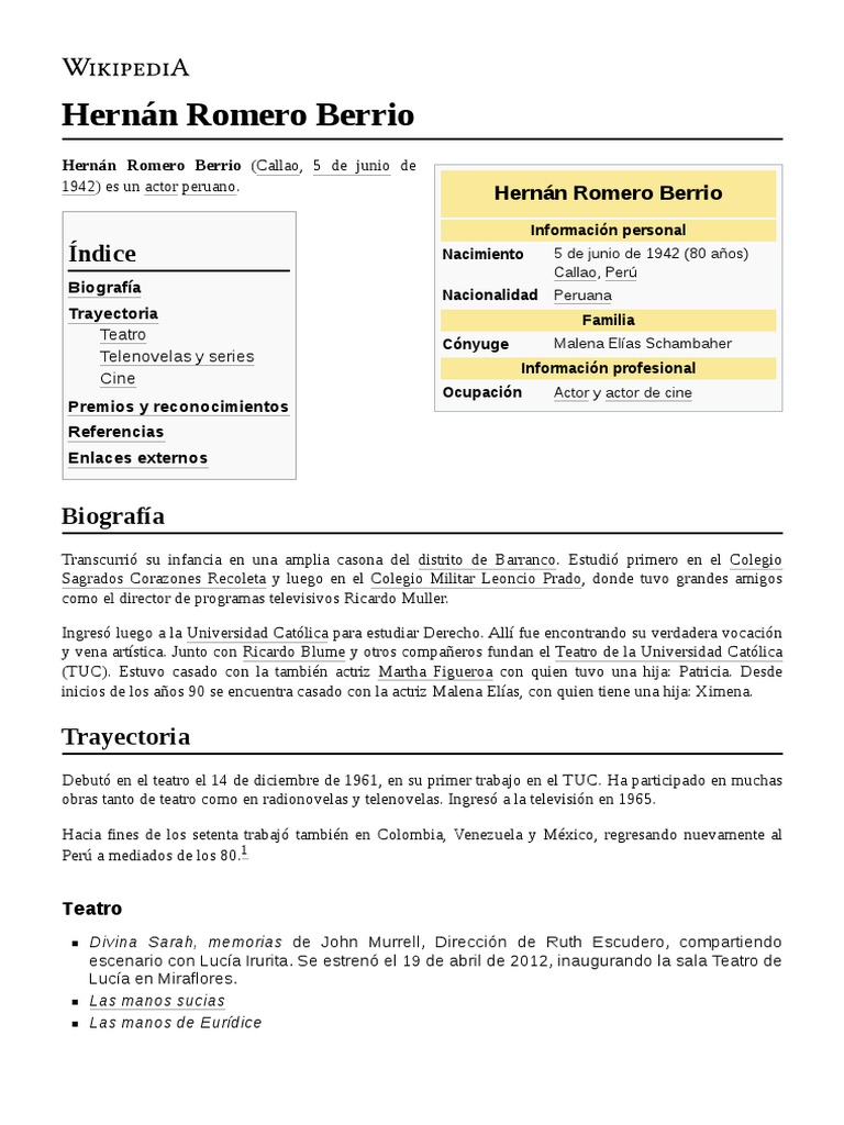 Hernán Romero Berrio | PDF | Perú