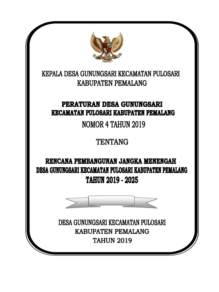 Perdes RPJMDes | PDF