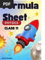 Class 11 Physics Mind Maps & Formulas | PDF