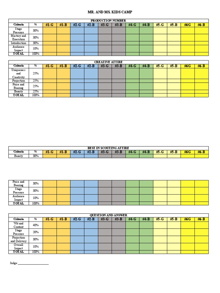 Tabulation For Judges | PDF