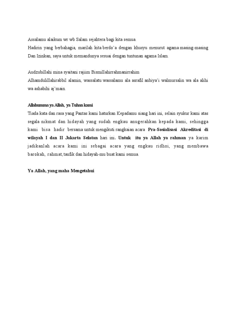 Assalamu Alaikum WR WB Salam Sejahtera Bagi Kita Semua 2 | PDF