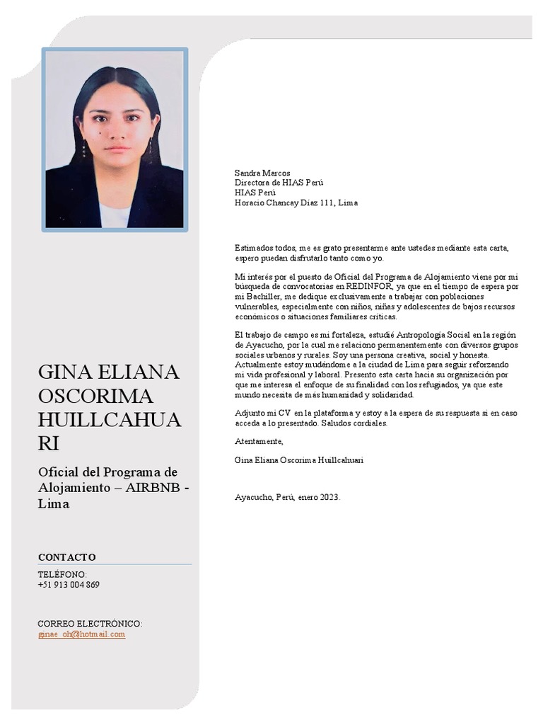 Carta de Presentación | PDF