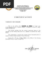 Barangay Clearance Template | PDF