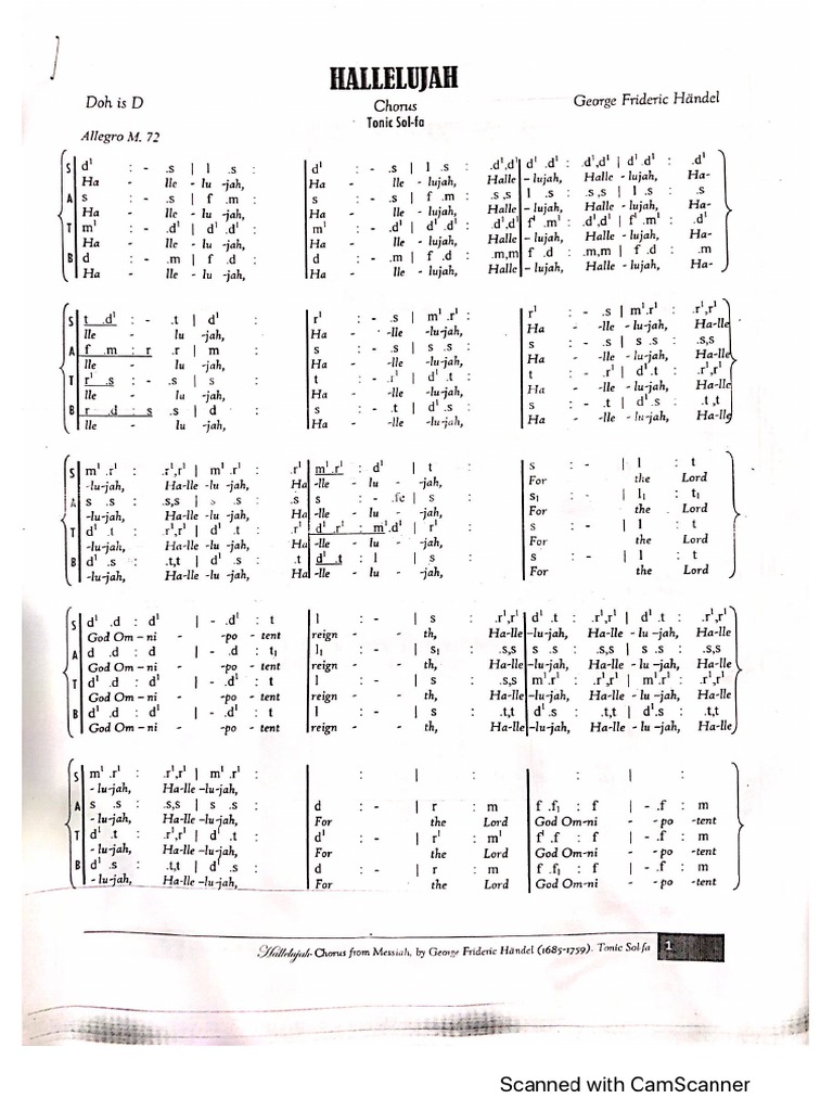 Hallelujah Chorus | PDF