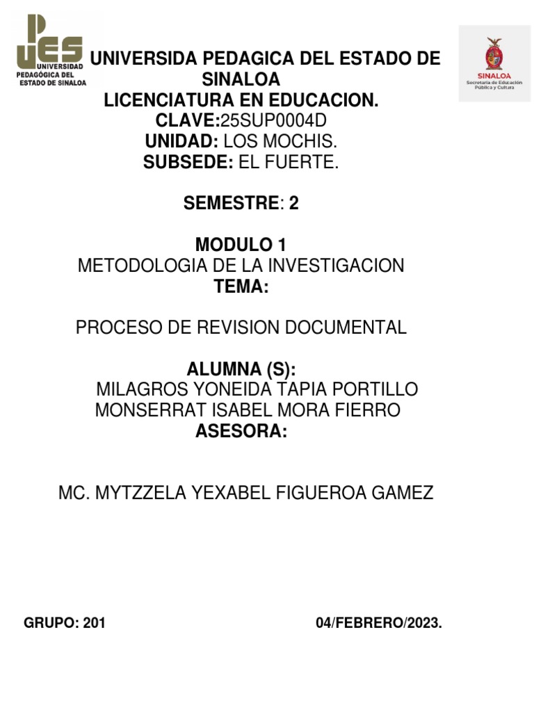 Procesos de Revision Documental Mapa Sinoptico | PDF | Museo | Bibliotecas