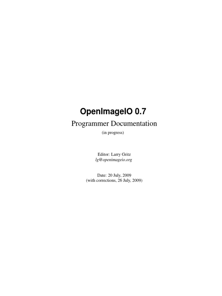 Open Image IO | PDF | Integer (Computer Science) | Euclidean Vector