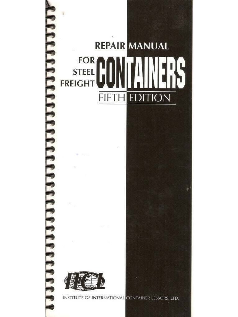 Repair Manual For Steel Freight Container Fifth Edition0001 | PDF