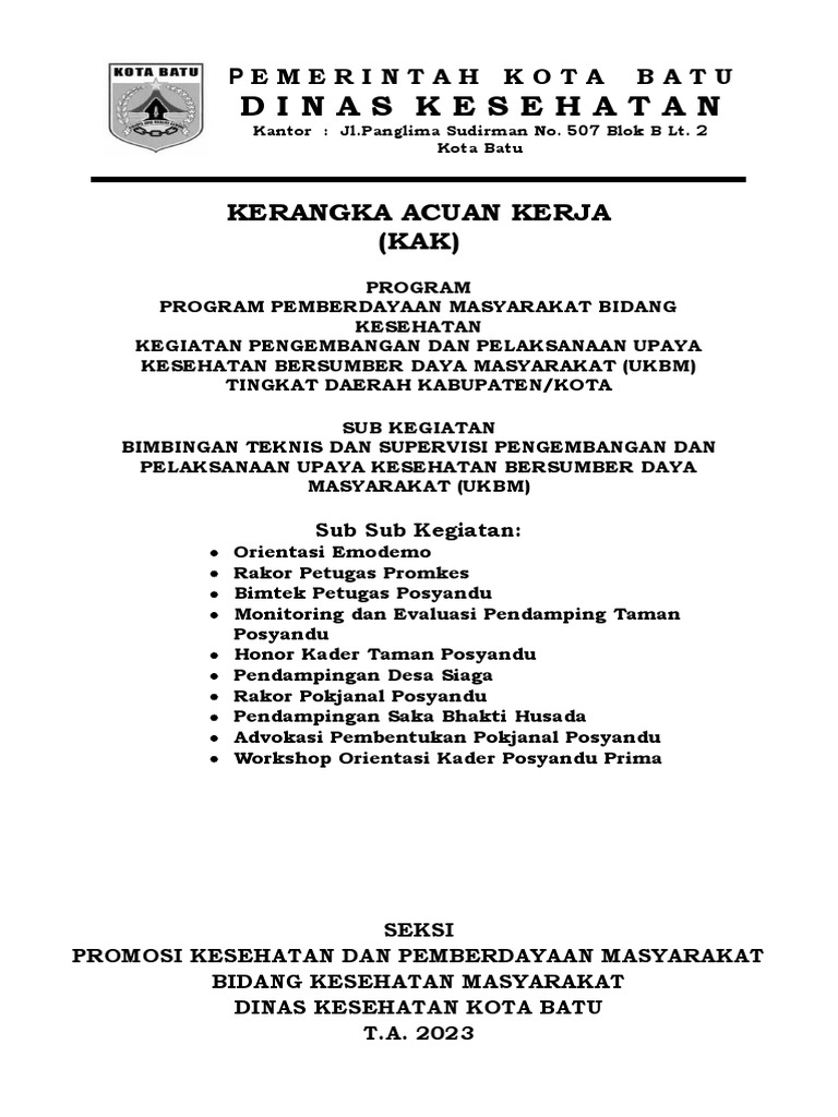 Program Pemberdayaan Kesehatan | PDF | Komputer