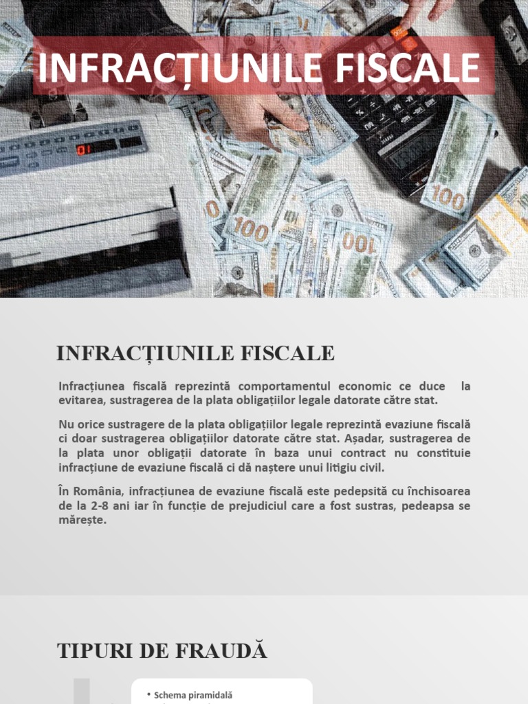 Infractiuni FISCALE | PDF