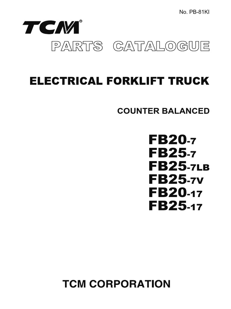 FB25-7 Vol.1 | PDF | Axle | Manufactured Goods