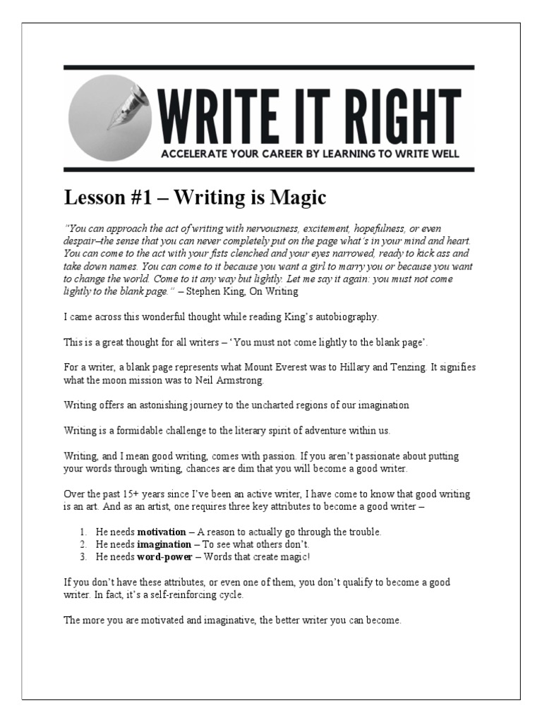 Write It Right ! | PDF | Cognitive Science | Cognition