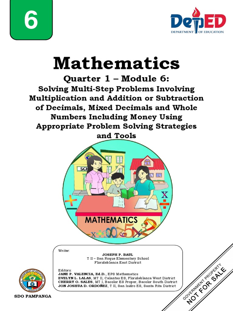Mathematics: Quarter 1 - Module 6 | PDF | Weight | Learning