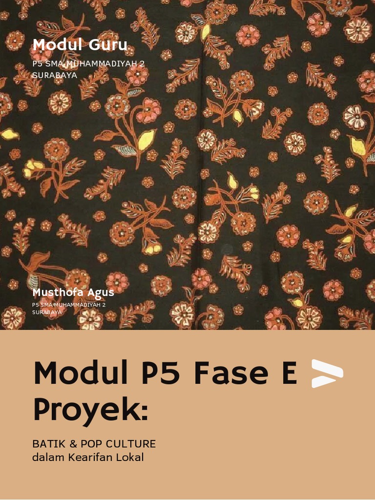 Modul P5 Kearifan Lokal Lengkap (Pre Final) | PDF