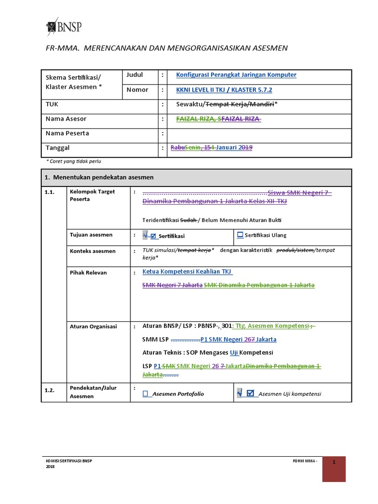 Form FR - Mma-01 | PDF