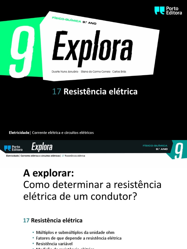 Exp9 Seccao 17 Resistência | PDF | Resistência elétrica e condutividade | Eletricidade