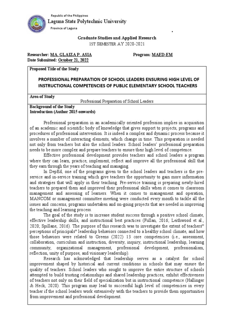 Concept Paper | PDF | Teachers | Learning Concept Paper | PDF | Teachers | Learning
