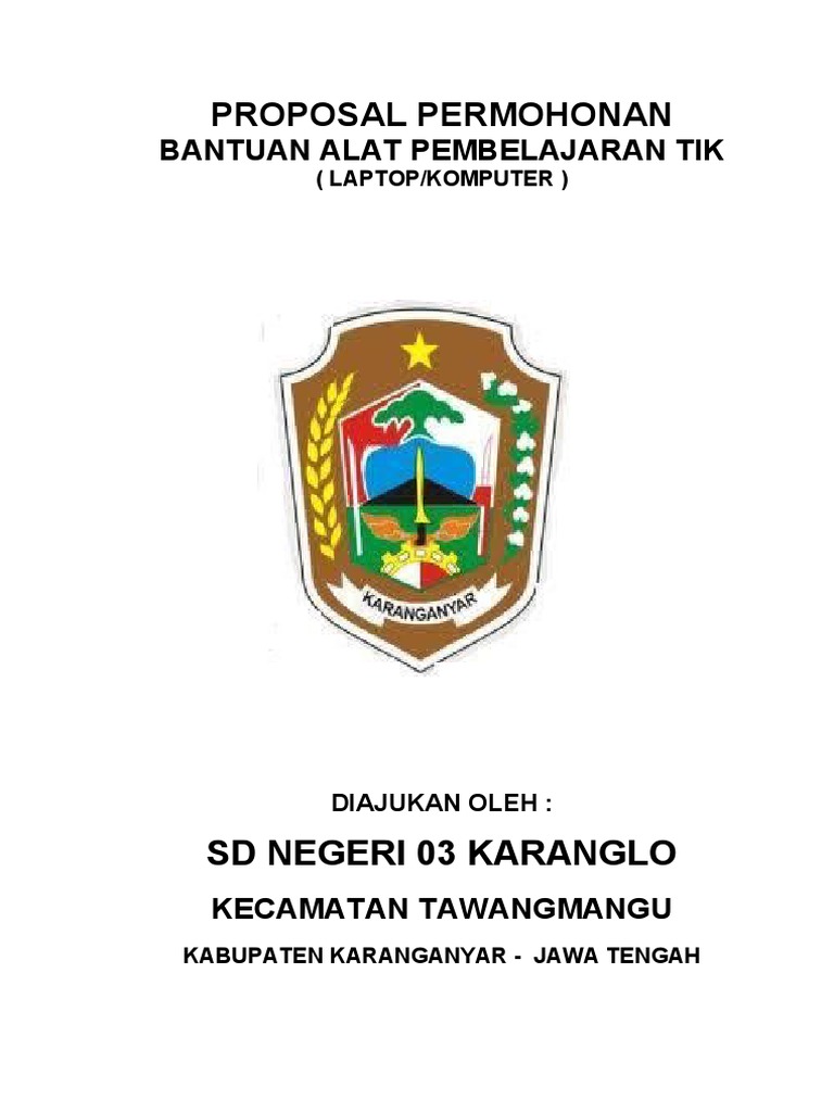 Proposal Bantuan TIK untuk SDN 03 Karanglo | PDF | Karier ...