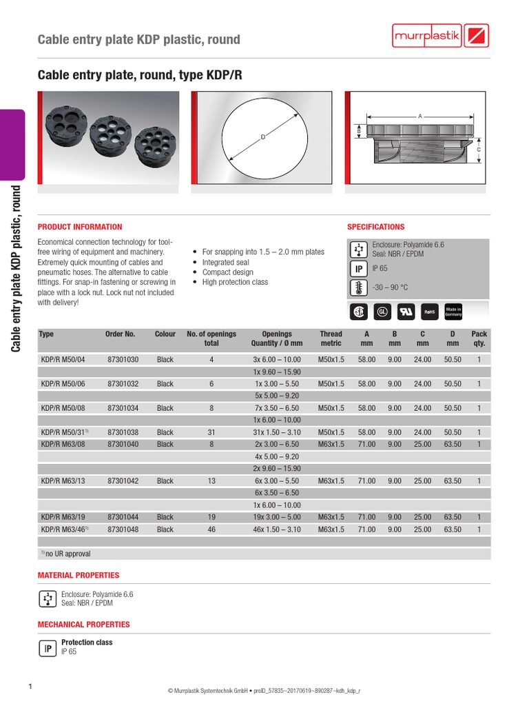 KDP R Data Sheet | Download Free PDF | Screw | Building Engineering