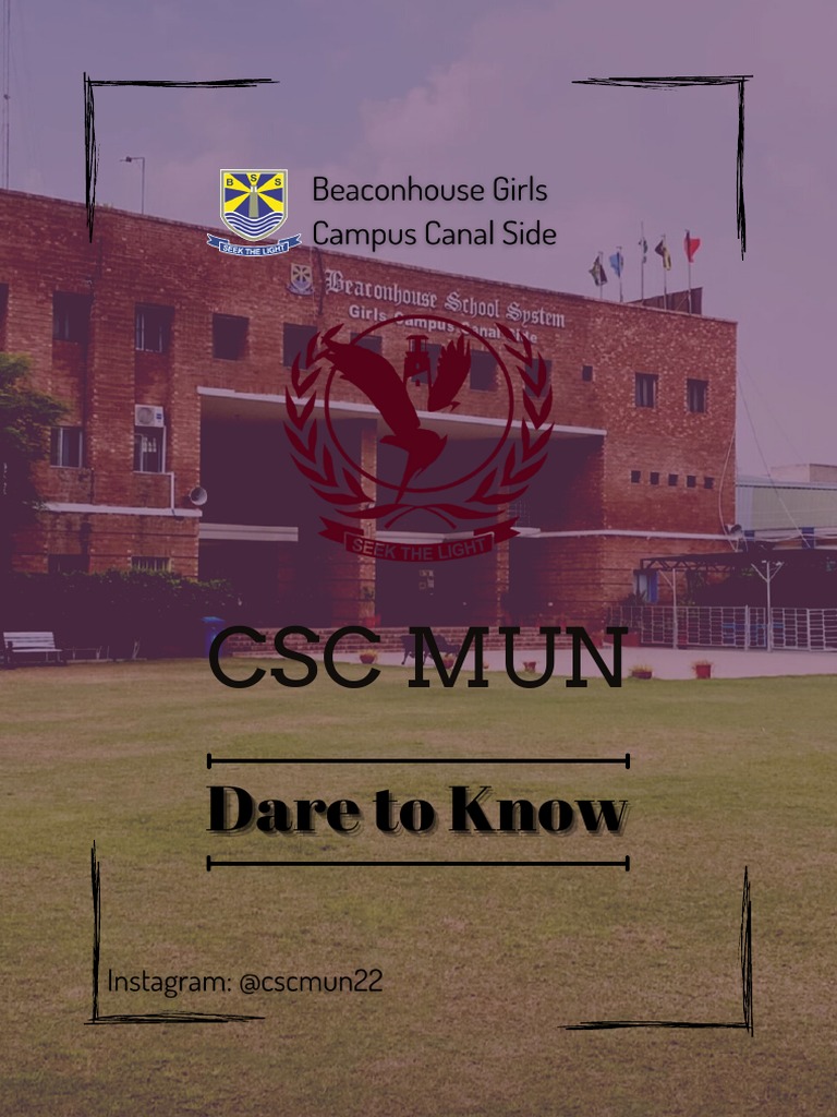 CSC MUN Official Invite | PDF | United Nations Security Council | United Nations