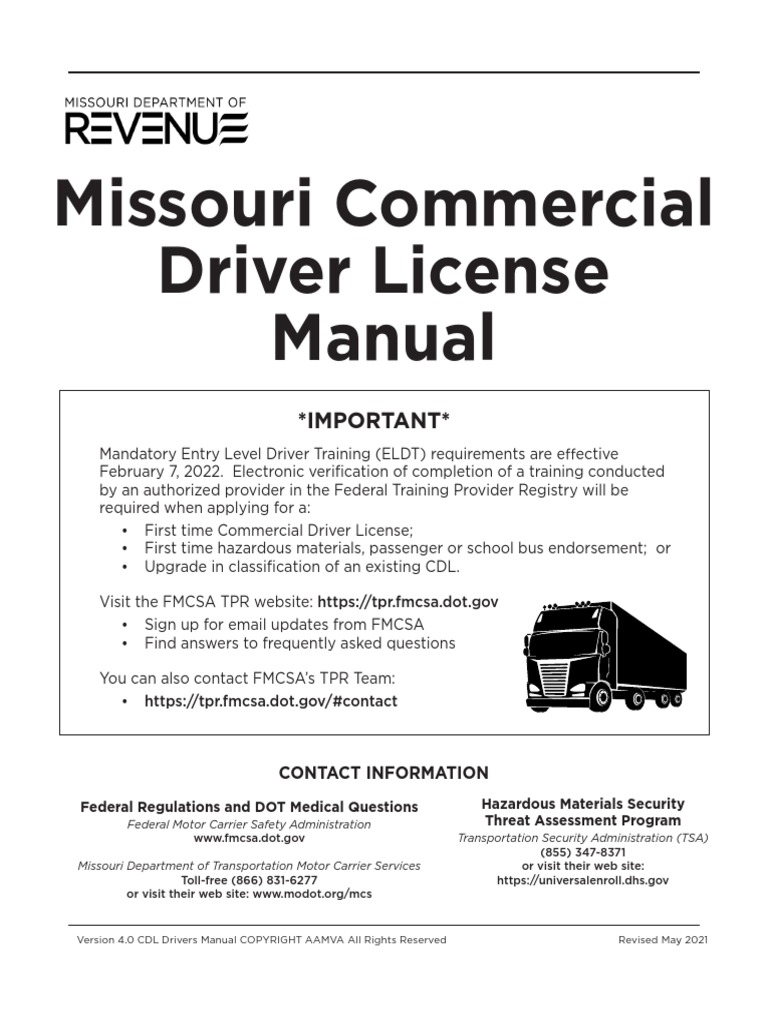 CDL Manual PDF | PDF | Driver's License | Vehicles