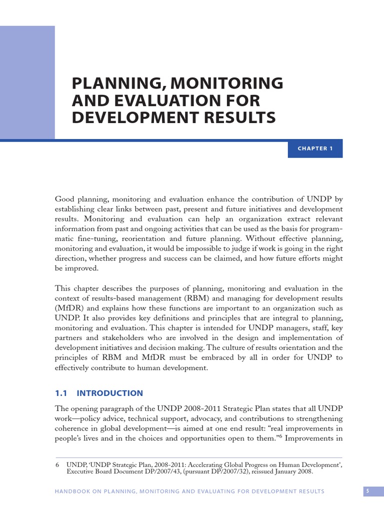UNDP Planning & Evaluation Guide | PDF | Business