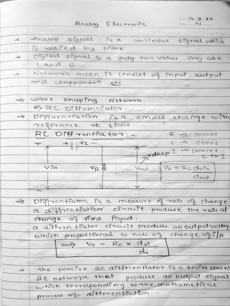 AE Notes 20EC31P | PDF