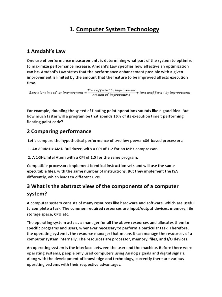 Puter System Technology | PDF | Central Processing Unit | Operating System