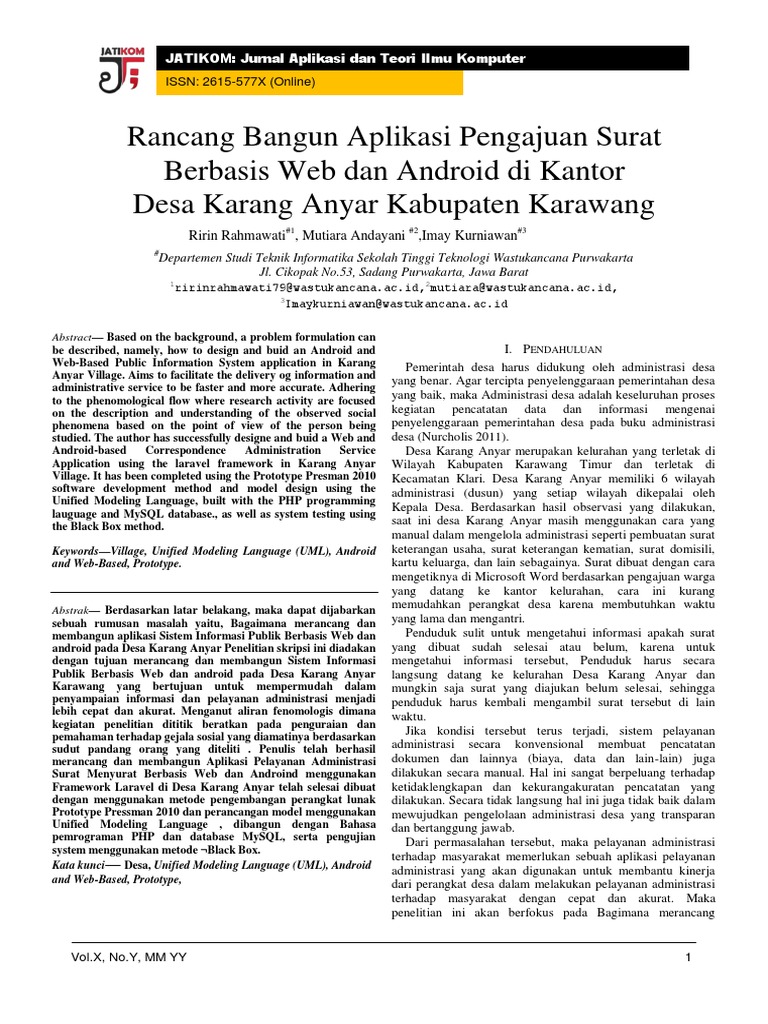 Jurnal SKRIPSI RIRIN | PDF | Komputer