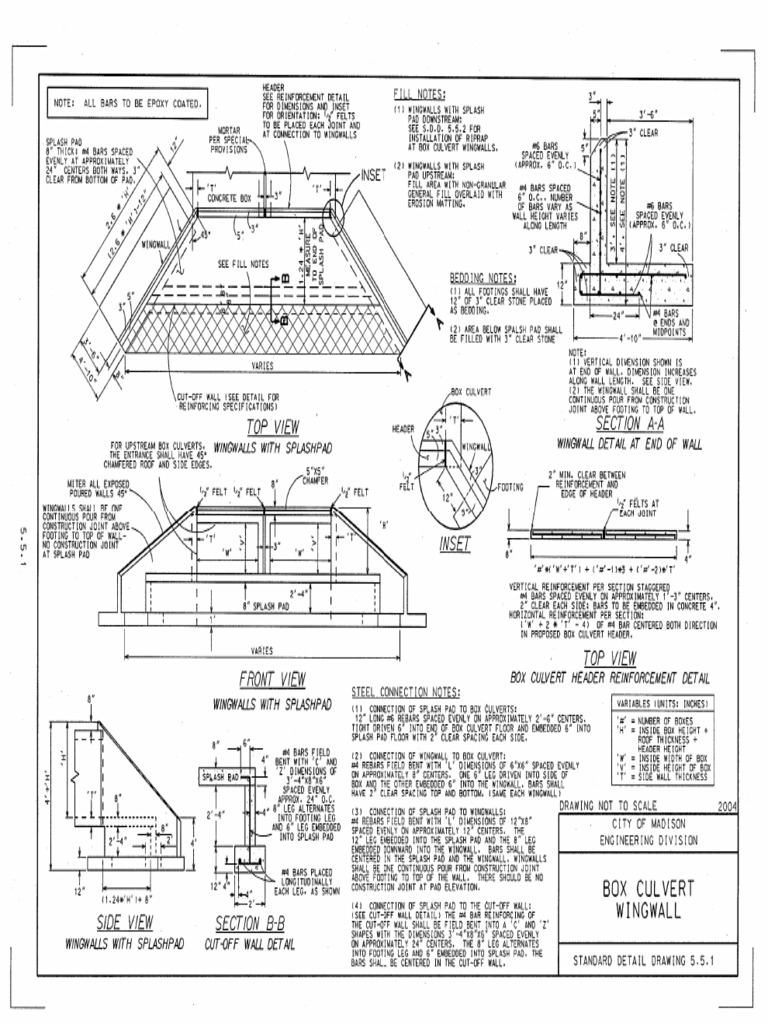 Retaining Wall Drawing 5.5.1 | PDF