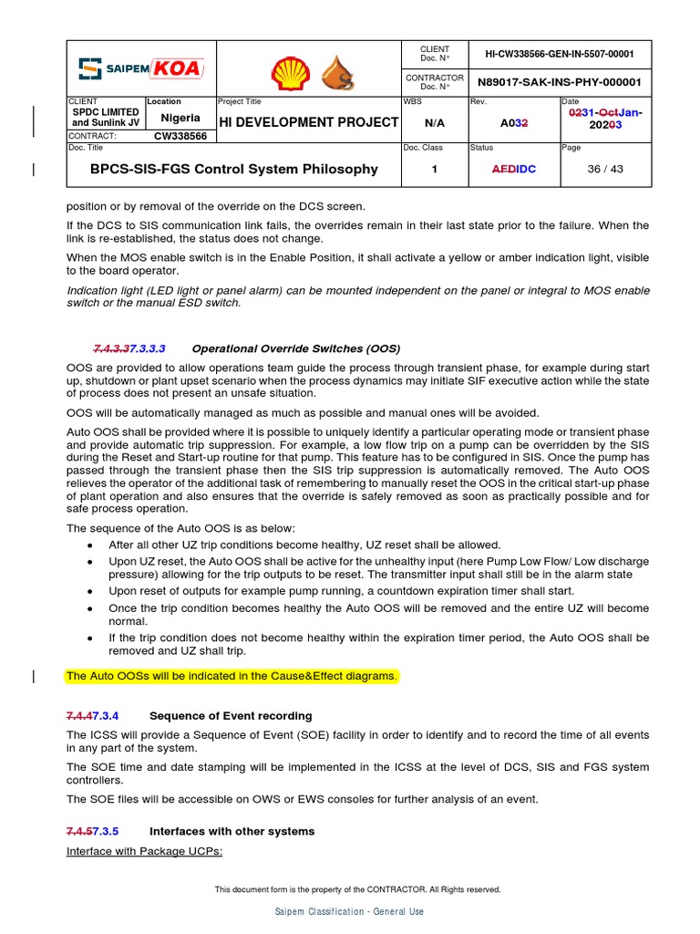 Control System Philosophy-Idc | PDF | Systems Engineering | Computer ...