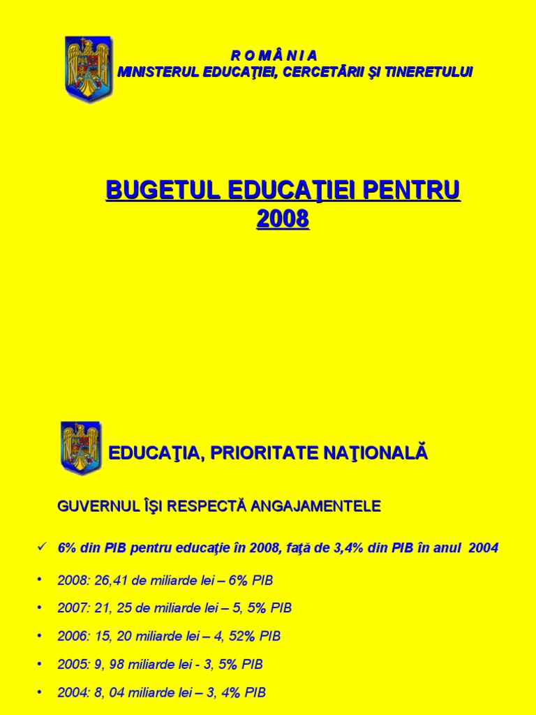 Educatia Prioritate Nationala | PDF